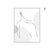 Abstract Line Figure Woman Canvas Print Wall Art Minimalist Posters Bl ...