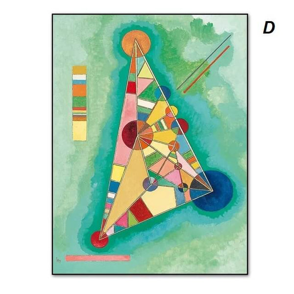 Abstract Watercolor Kandinsky Graphics Artwork Canvas Prints Modern Wa ...