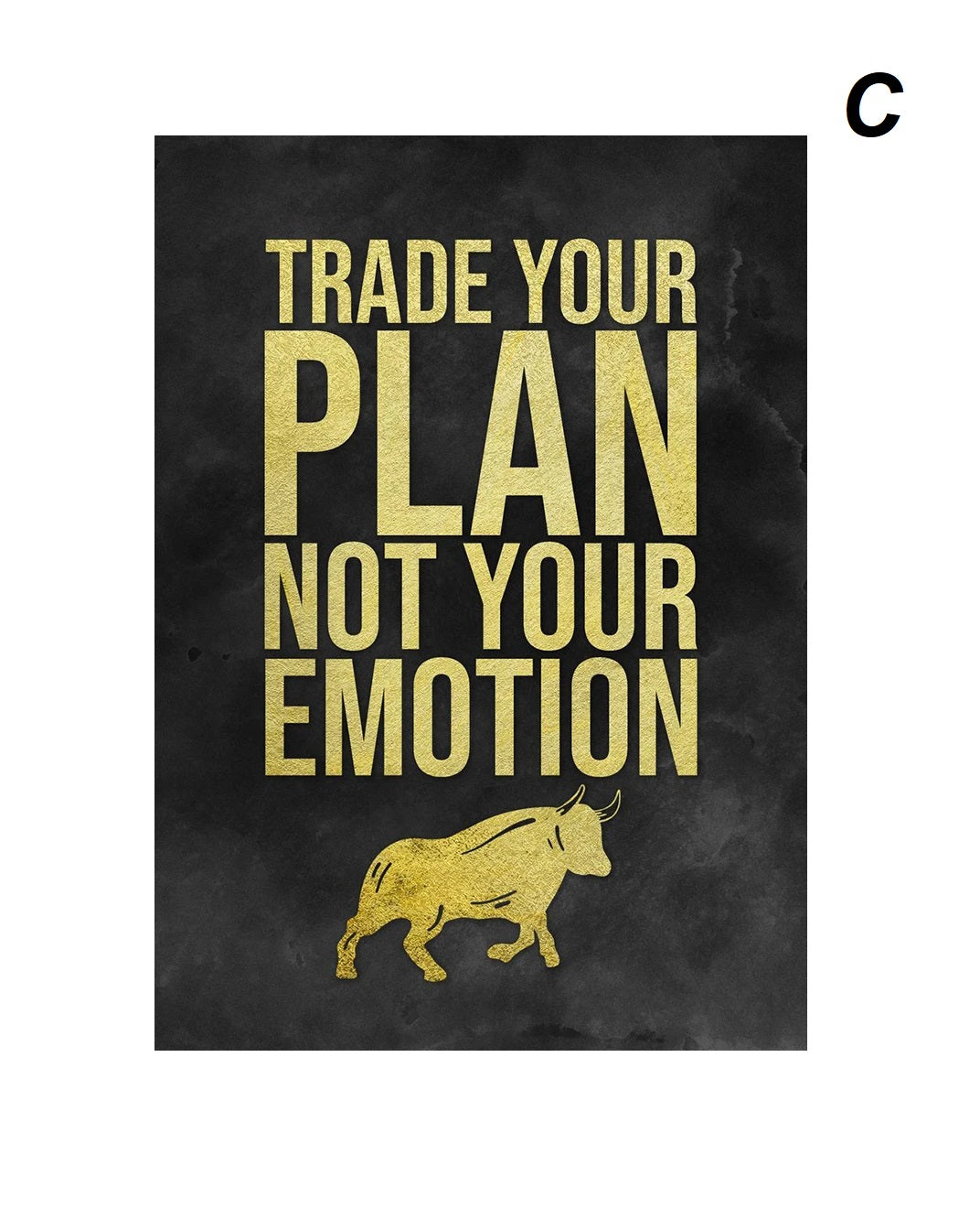 Black And Gold Motivational Stock Market Quotes Educational Trading Qu ...