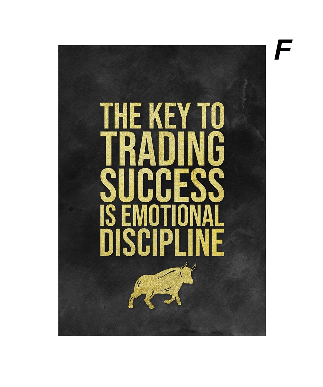 Black And Gold Motivational Stock Market Quotes Educational Trading Qu ...