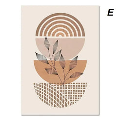 Bohemian Pastel Geometric Wall Art Canvas Prints Nordic Minimalist Fin ...