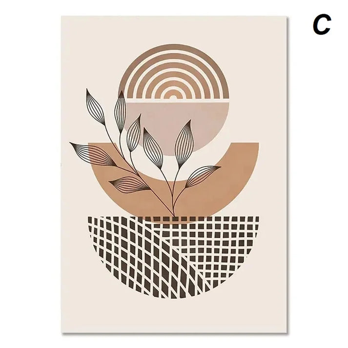 Bohemian Pastel Geometric Wall Art Canvas Prints Nordic Minimalist Fin ...