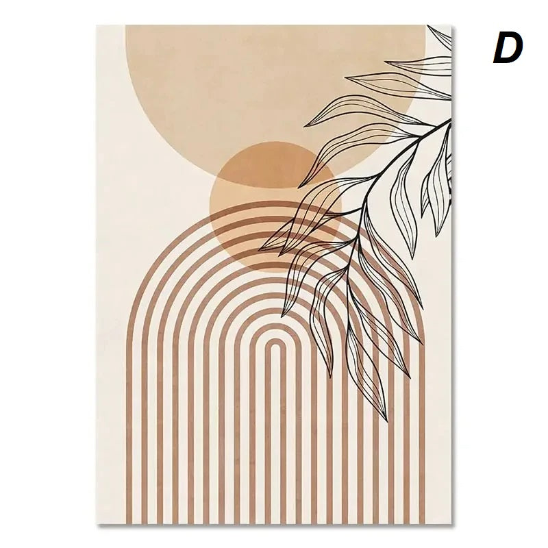 Bohemian Pastel Geometric Wall Art Canvas Prints Nordic Minimalist Fin ...