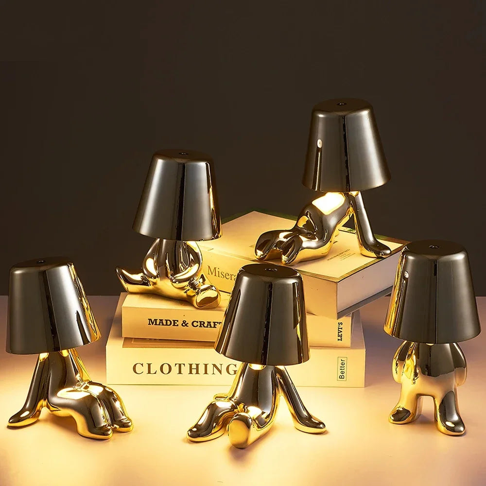 Little Golden Man Table Nordic Lamp – DIVEROS