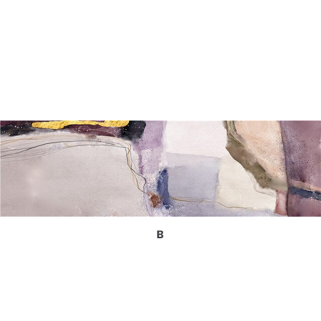 Abstract Geomorphic Color Block Canvas Prints | Modern Color Wide Form ...