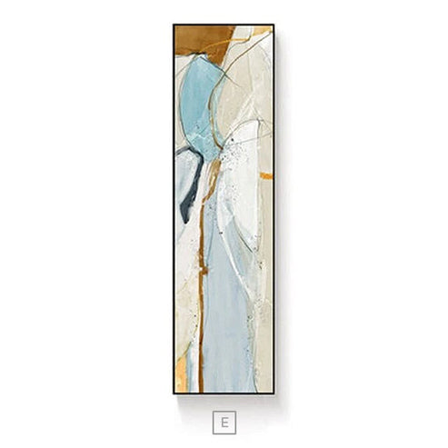 Abstract Geomorphic Vertical Strip Canvas Prints Modern Wall Art For E ...