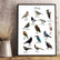 Birds Educational Minimalist Canvas Print | Nature Study Poster For Ki ...