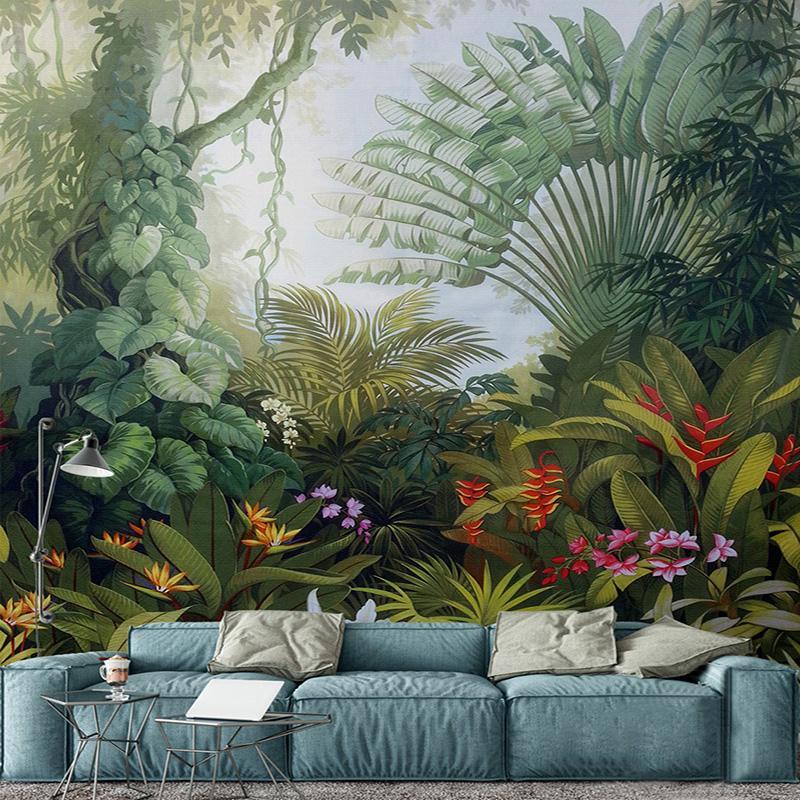 Buy Paradise Tropical Garden Mural Wallpaper (SqM) at 20% off – DIVEROS
