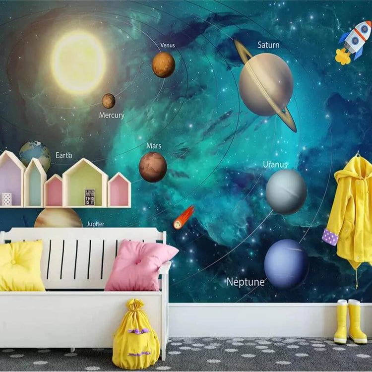 Buy Planets Mural Wallpaper (SqM) at 20% off – DIVEROS